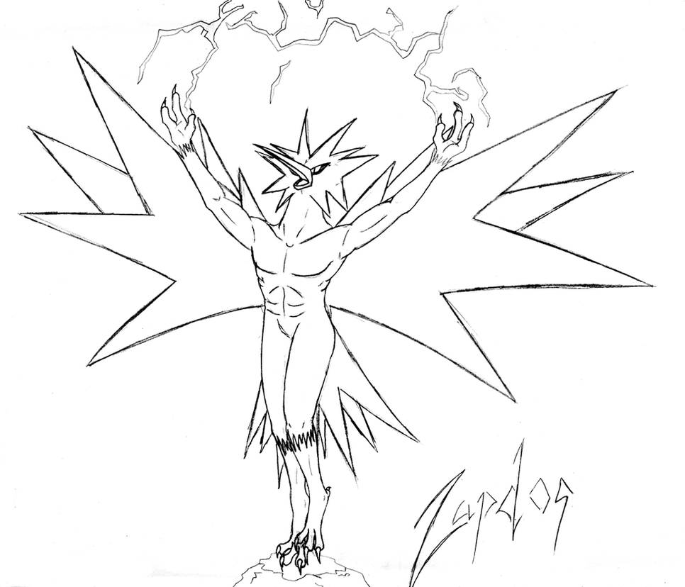 Anthro Zapdos By Chobaryu On Deviantart