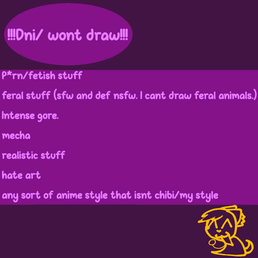Wontdrawchart by 0NEONZBRAINROT0 on DeviantArt Wontdrawchart by 0NEONZBRAINROT0 on DeviantArt