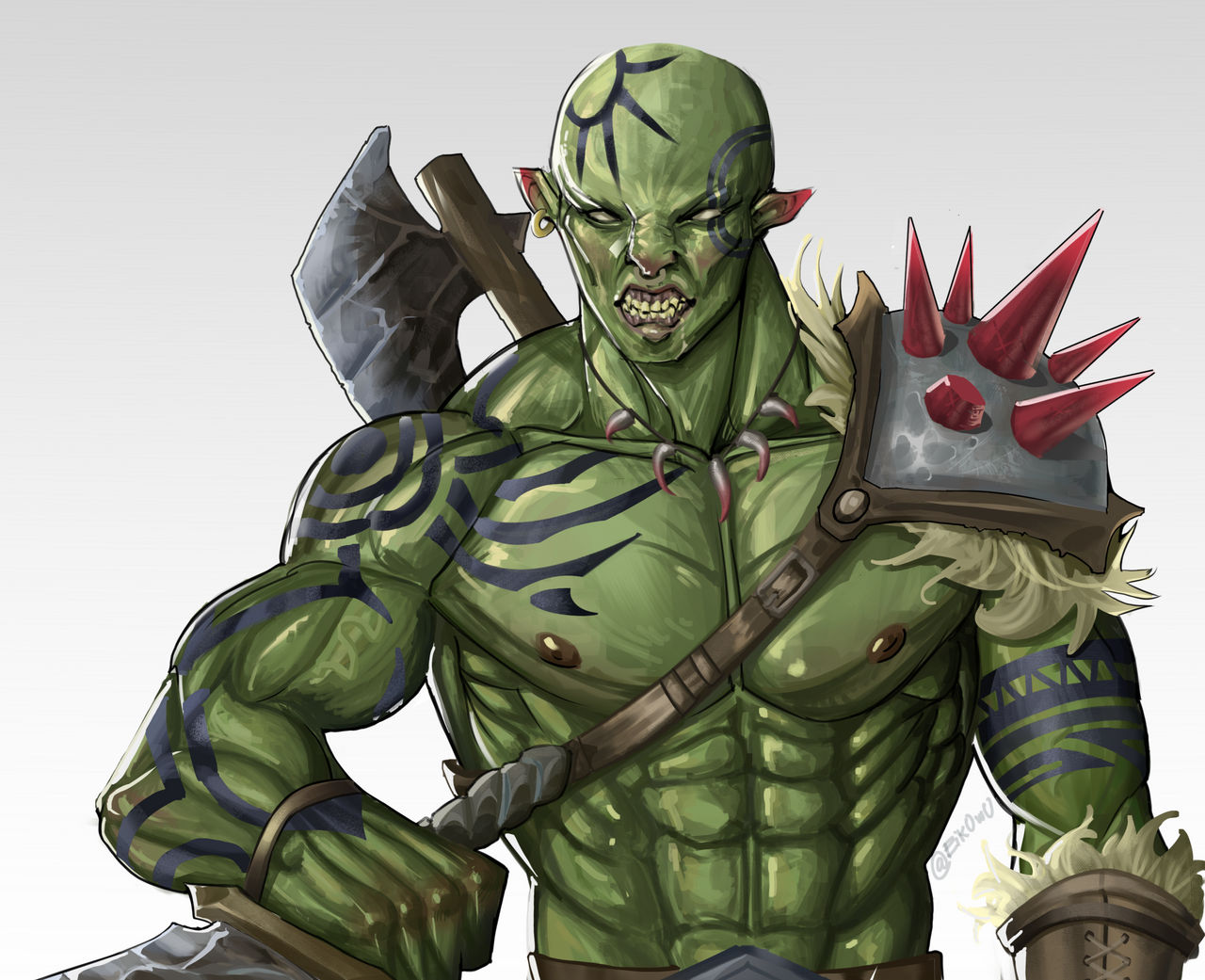 Orc Oc By Eik0w0 On Deviantart