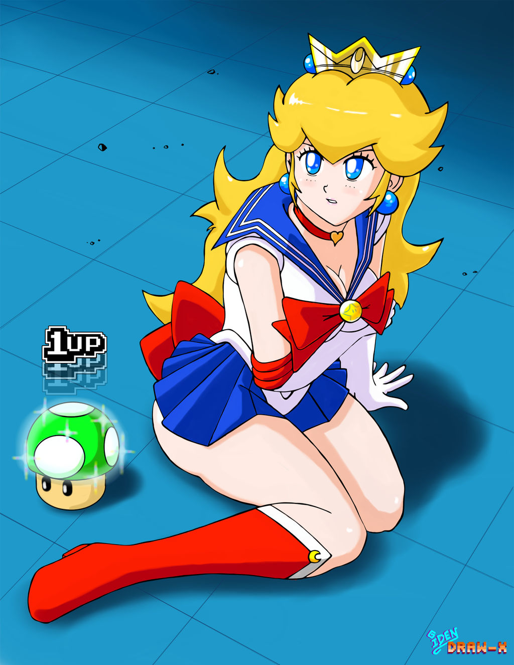 Princess Peach Saliormoon Challenge Fanart By Idendrawx On Deviantart