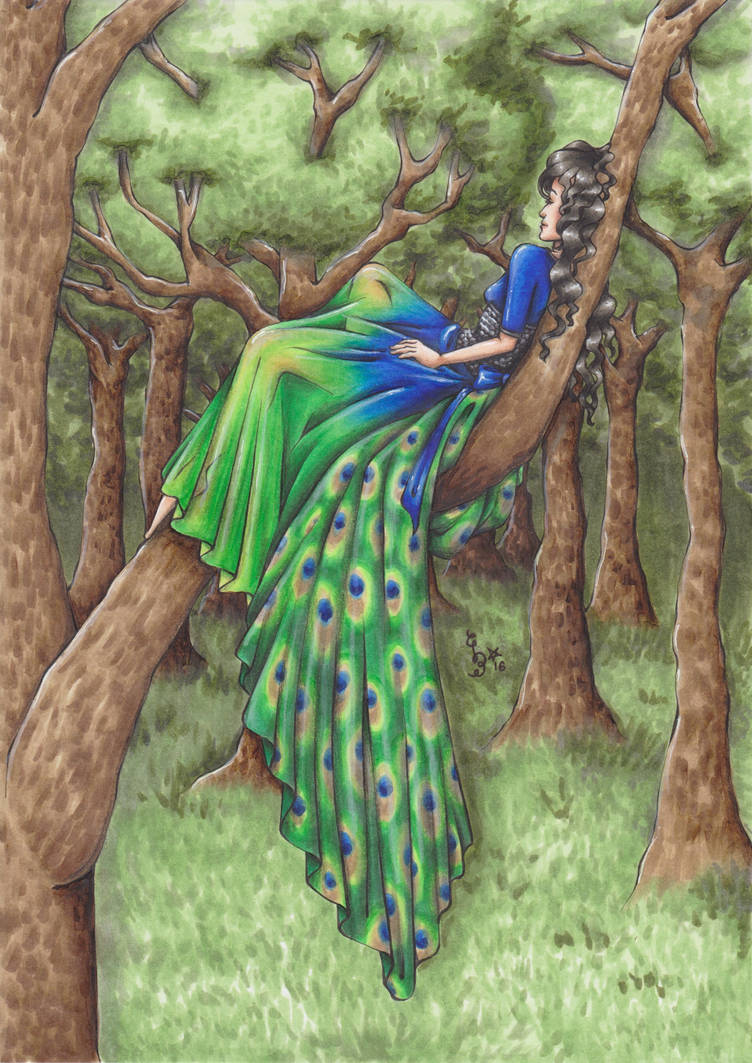 Peacock Lady By Shinaira On Deviantart