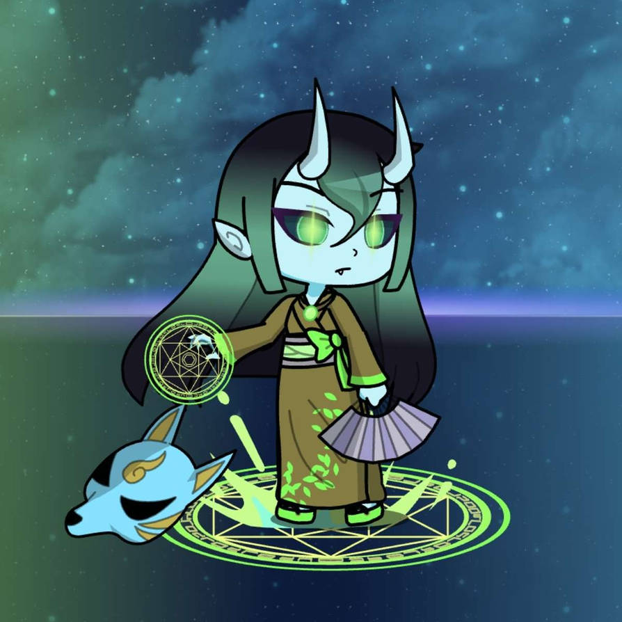 Blue Oni Tokime By Glamgamesssb On Deviantart