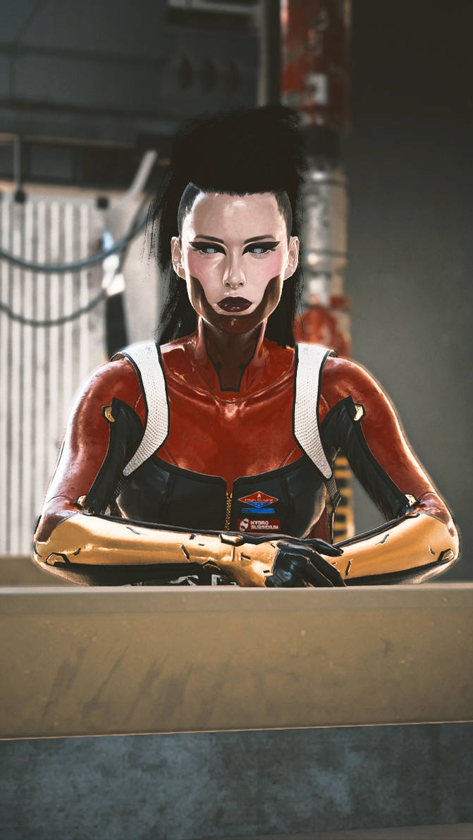 Cyberpunk 2o77 Tyger Claws Security Girl 2 By Quinlanvos46 On Deviantart