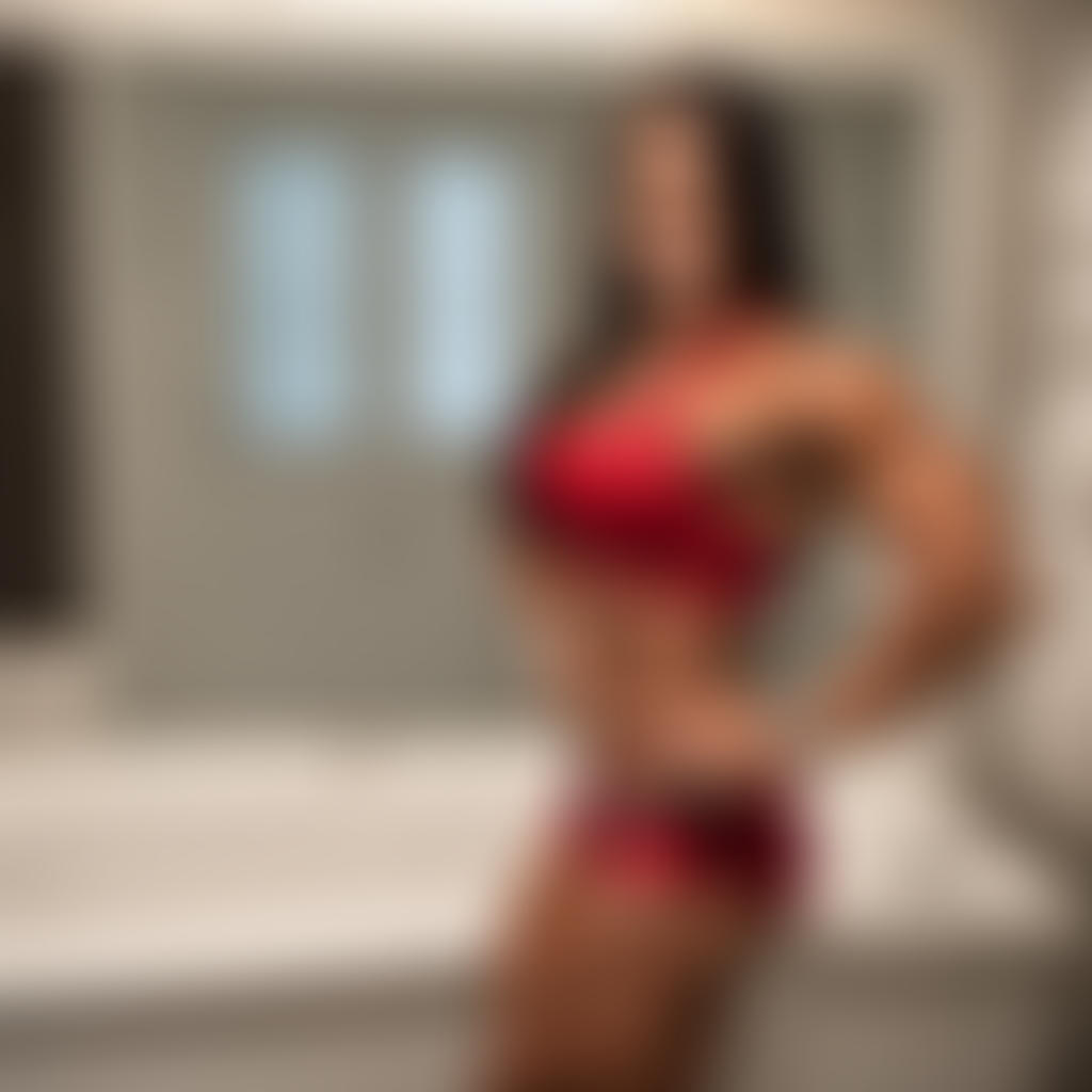 Sexy Brunette Fbb In Red Lace Lingerie 7 By Flex4815 On Deviantart