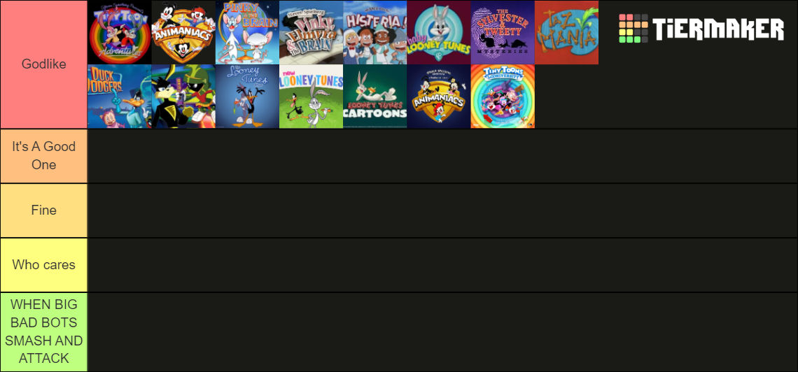 Looney Tunes Series Tier List Maker By Perro2017 On Deviantart