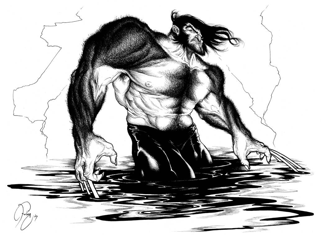 Logan Wading in Blood by WadeFurlong on DeviantArt