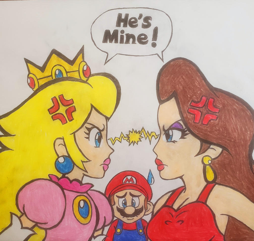 Peach Vs Pauline: Rivalry for Mario's love. by dcb2art on DeviantArt Peach Vs Pauline: Rivalry for Mario's love. by dcb2art on DeviantArt