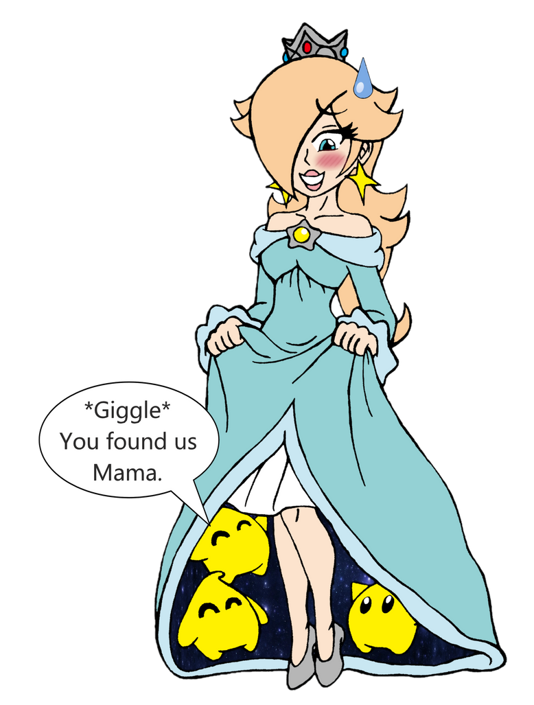 Lumas Hiding Under Rosalinas Dress By Dcb2art On Deviantart