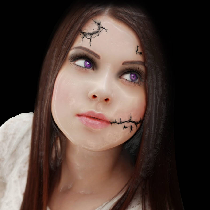 Cracked Glass Doll By Bluestrose On Deviantart