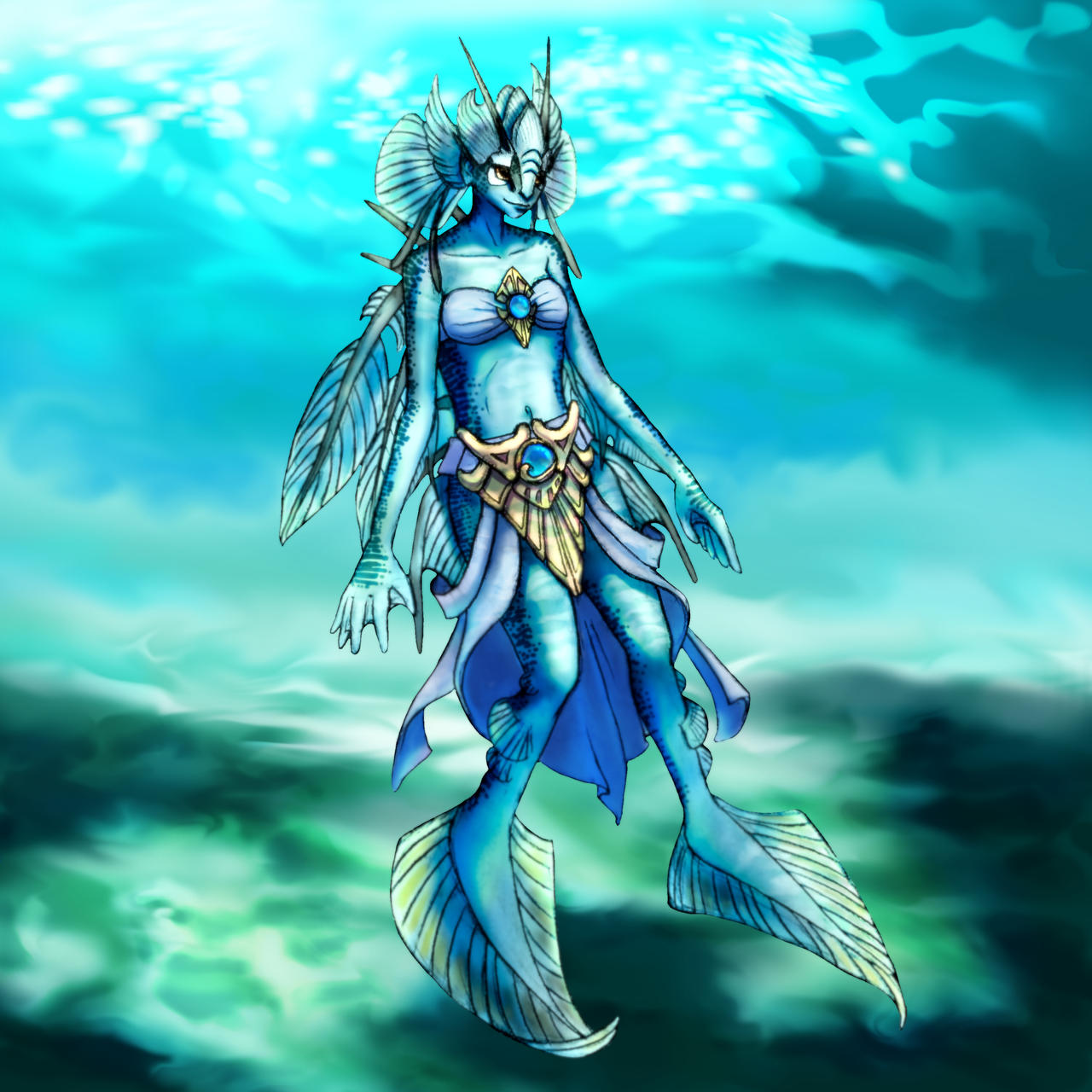 Two tailed Mermaid By SpringDragonArt On DeviantArt two-tailed-mermaid-by-springdragonart-on-deviantart