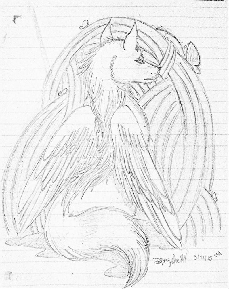 Angel Wolf By Darkangelle1414 On Deviantart