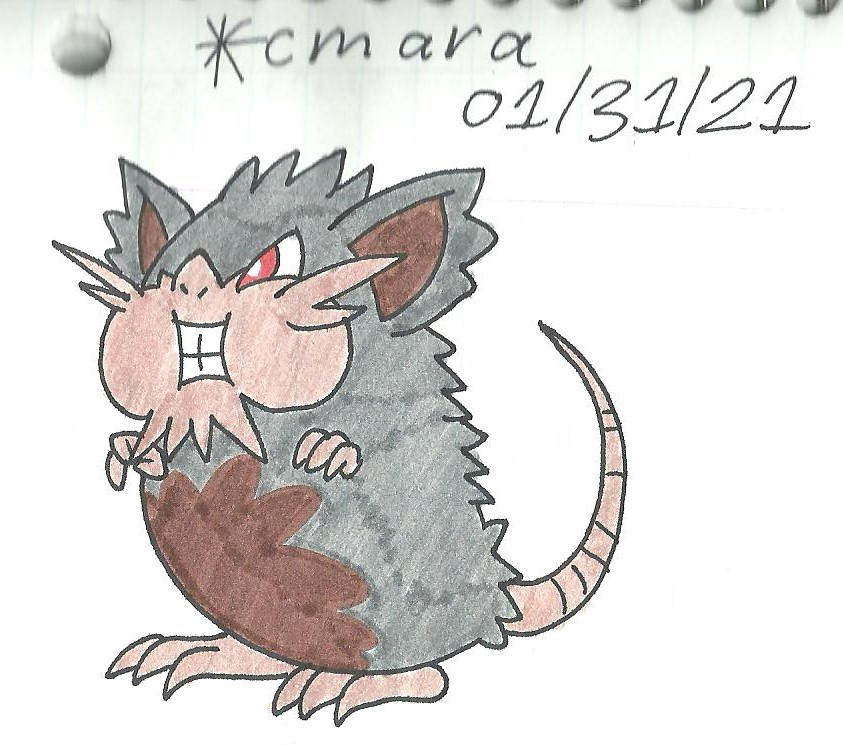 Alolan Raticate By Cmara On Deviantart