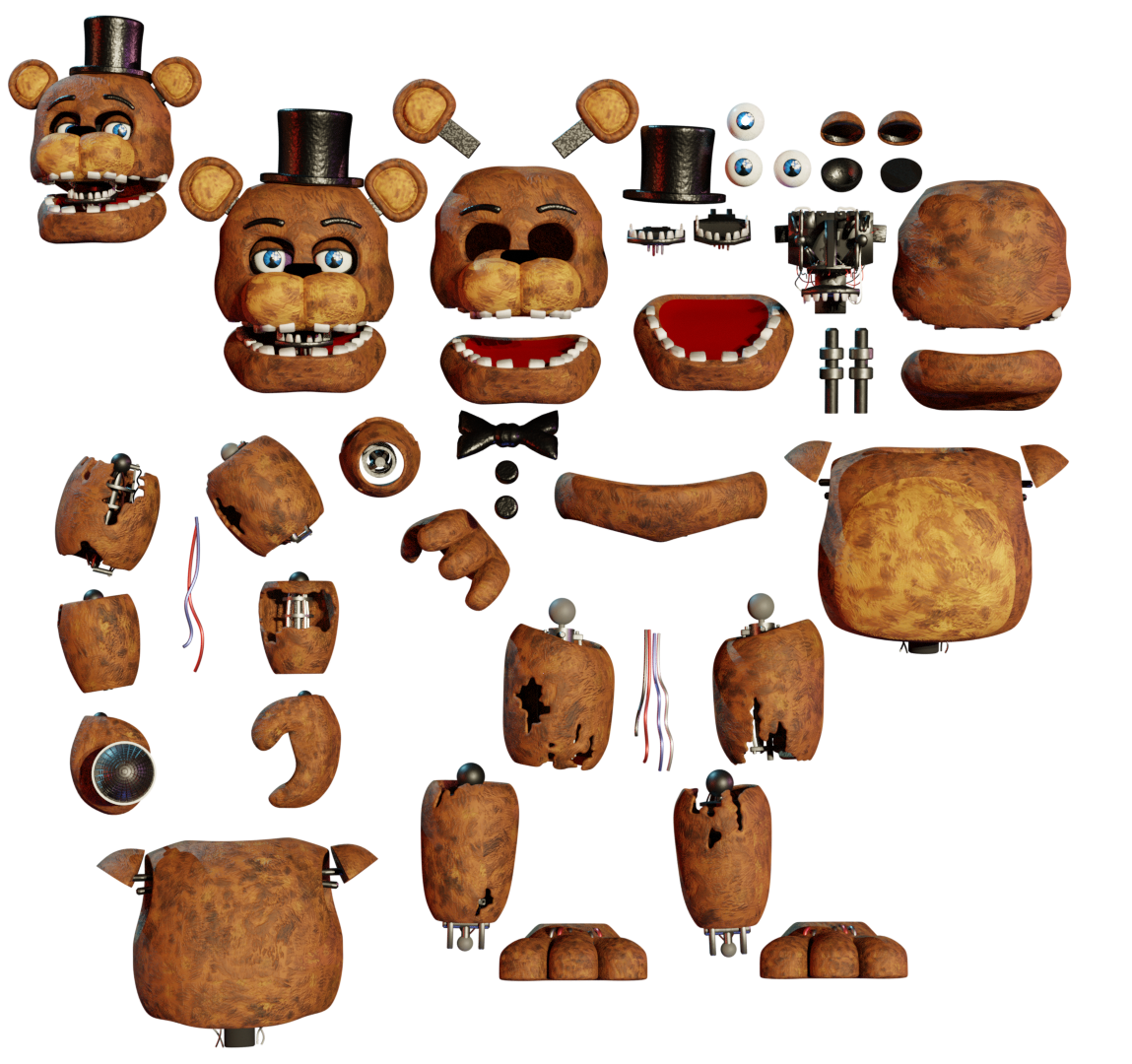 Withered Freddy Resources By Hujicespeeder On Deviantart