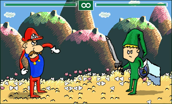 Mario and Link by Bbale on DeviantArt