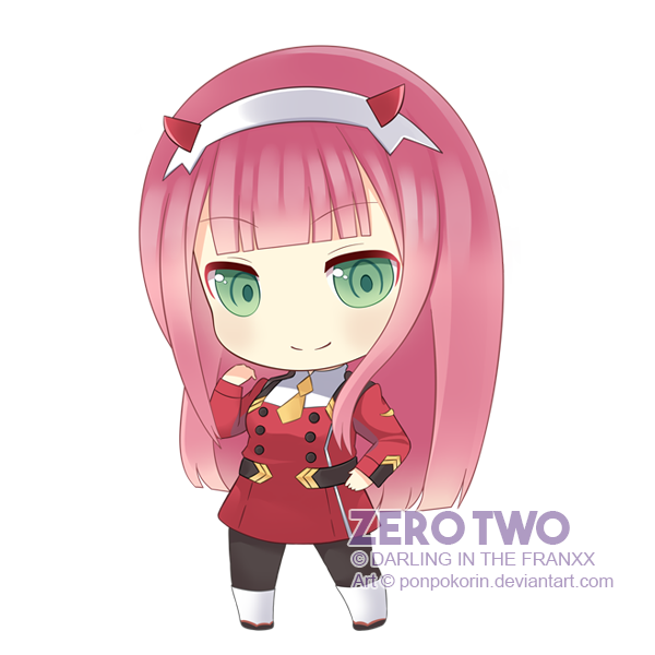 Zero Two Chibi By Ponpokorin On Deviantart