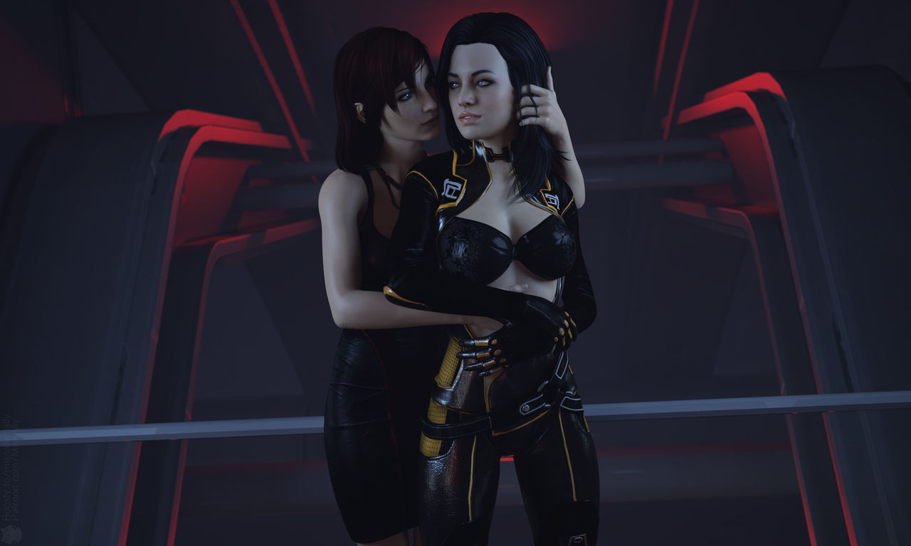 Shepard Commander And Miranda Lawson Mass Effect By Alienally On