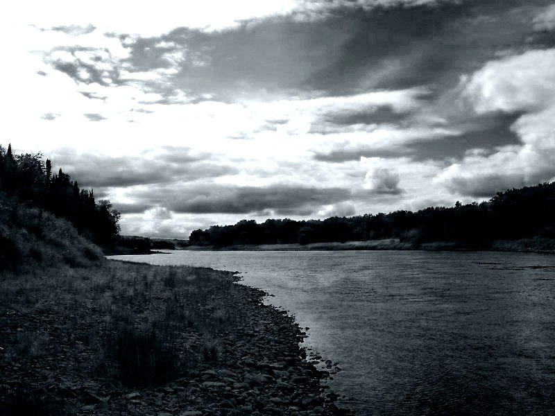 rainy river bw by in-dis-guise on DeviantArt