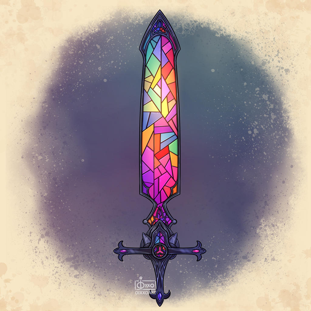 Swordtember 2022 Stained Glass Sword By Oixxo On Deviantart