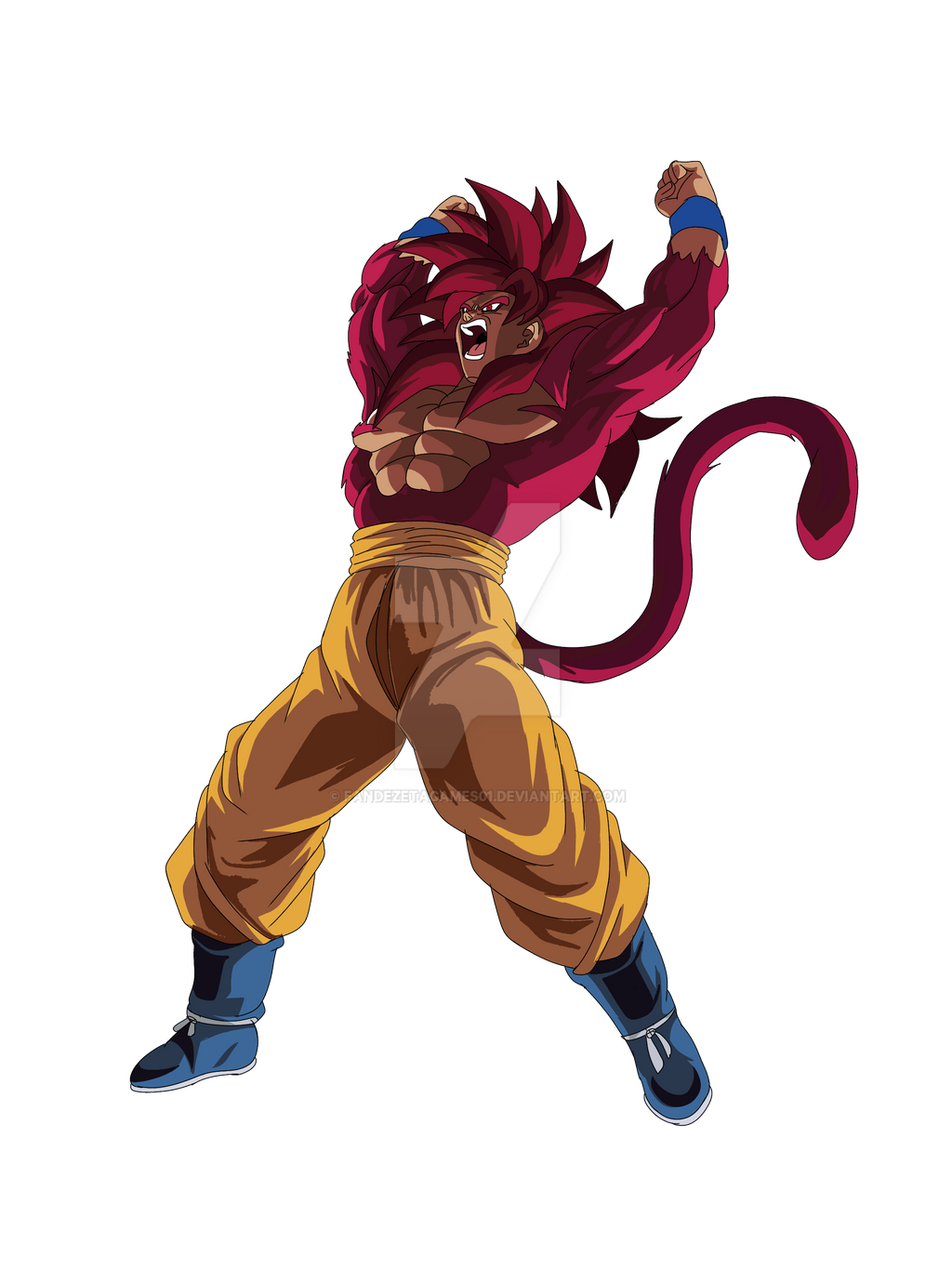 Ssj4 Goku Daima By Fandezetagames01 On Deviantart