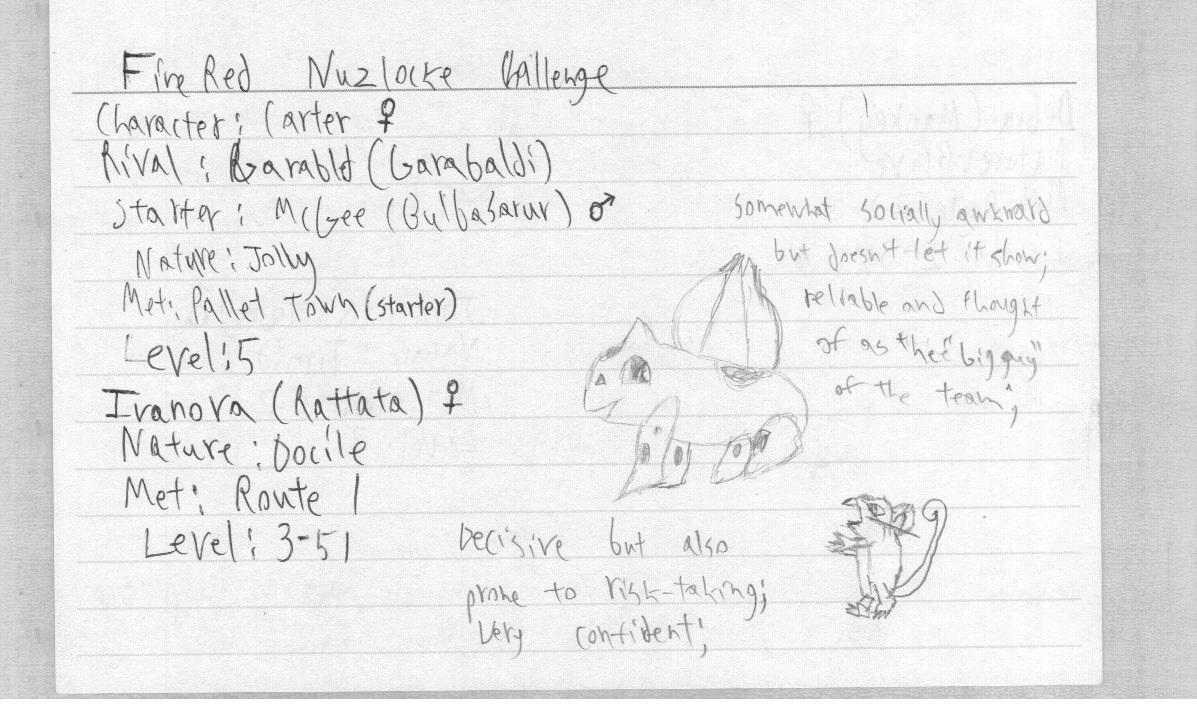 Fire Red Nuzlocke Challenge Captures Part 1 By Zassu Kread On Deviantart