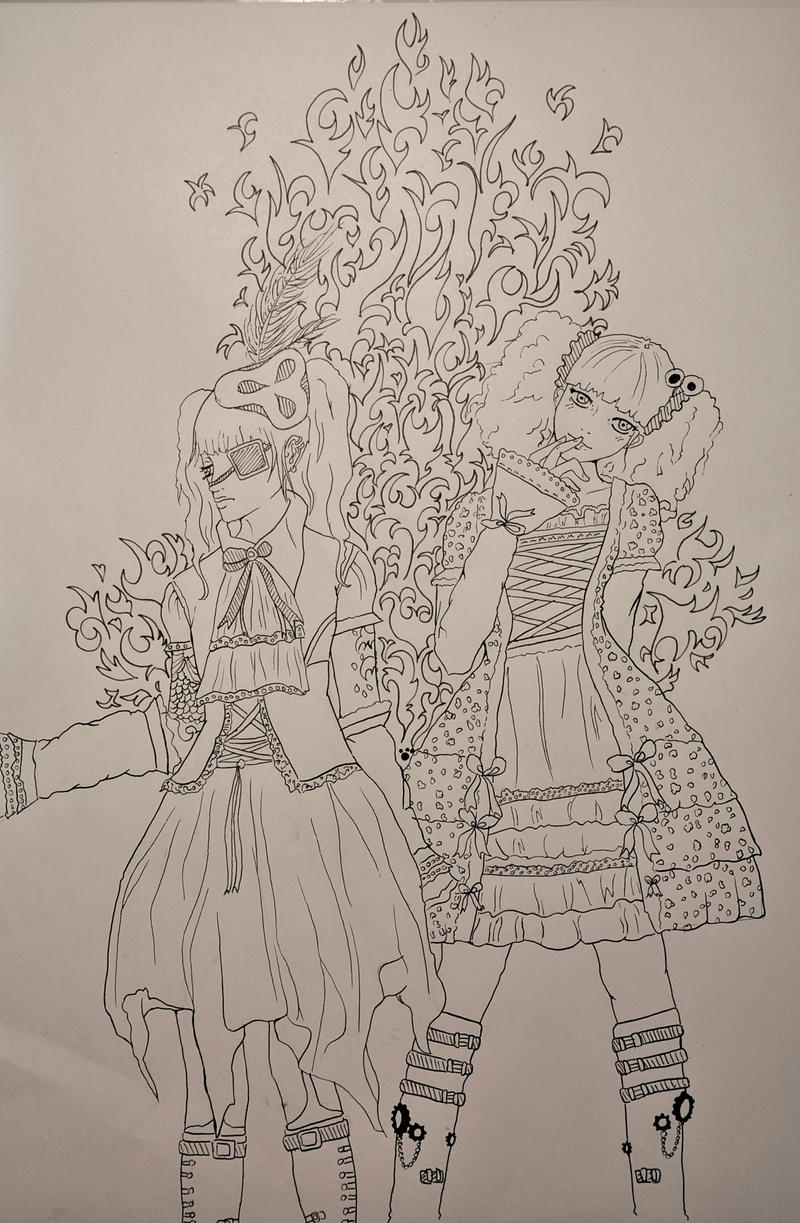 Lolita power -Lineart- by Yam-Cat on DeviantArt Lolita power -Lineart- by Yam-Cat on DeviantArt