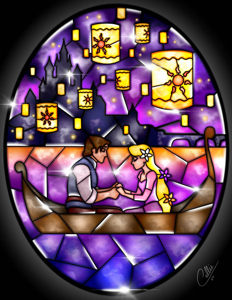 Stained Glass Tangled by CallieClara on DeviantArt Stained Glass Tangled by CallieClara on DeviantArt