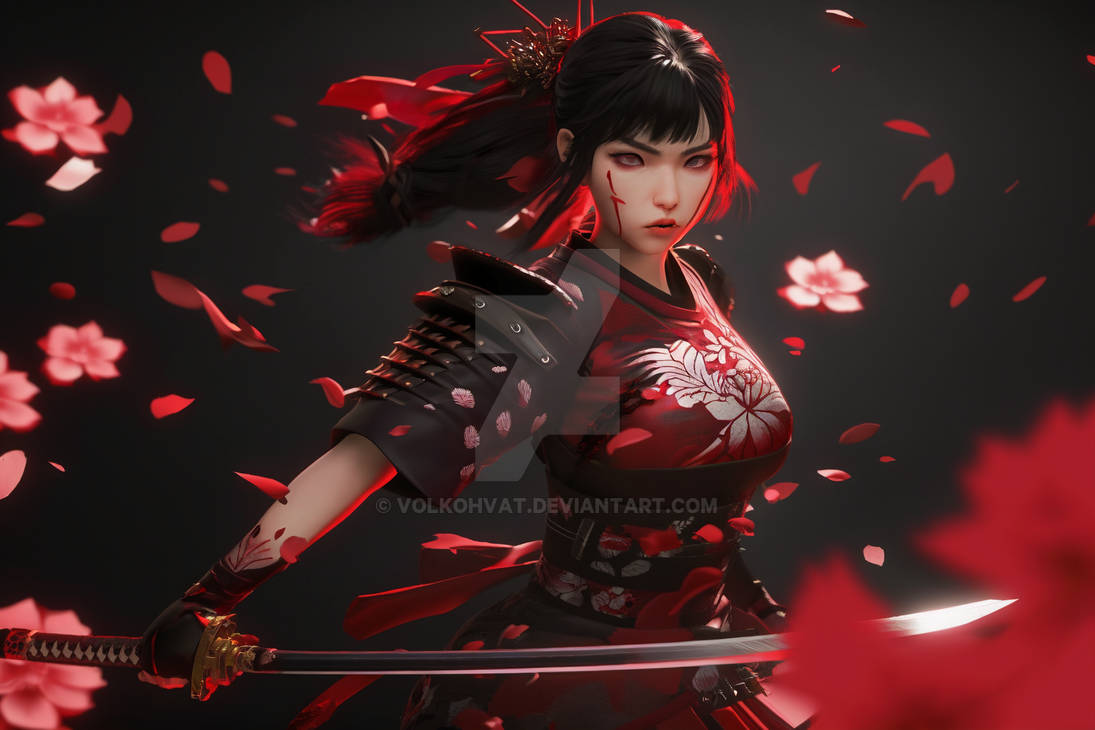 Samurai Girl By Volkohvat On Deviantart