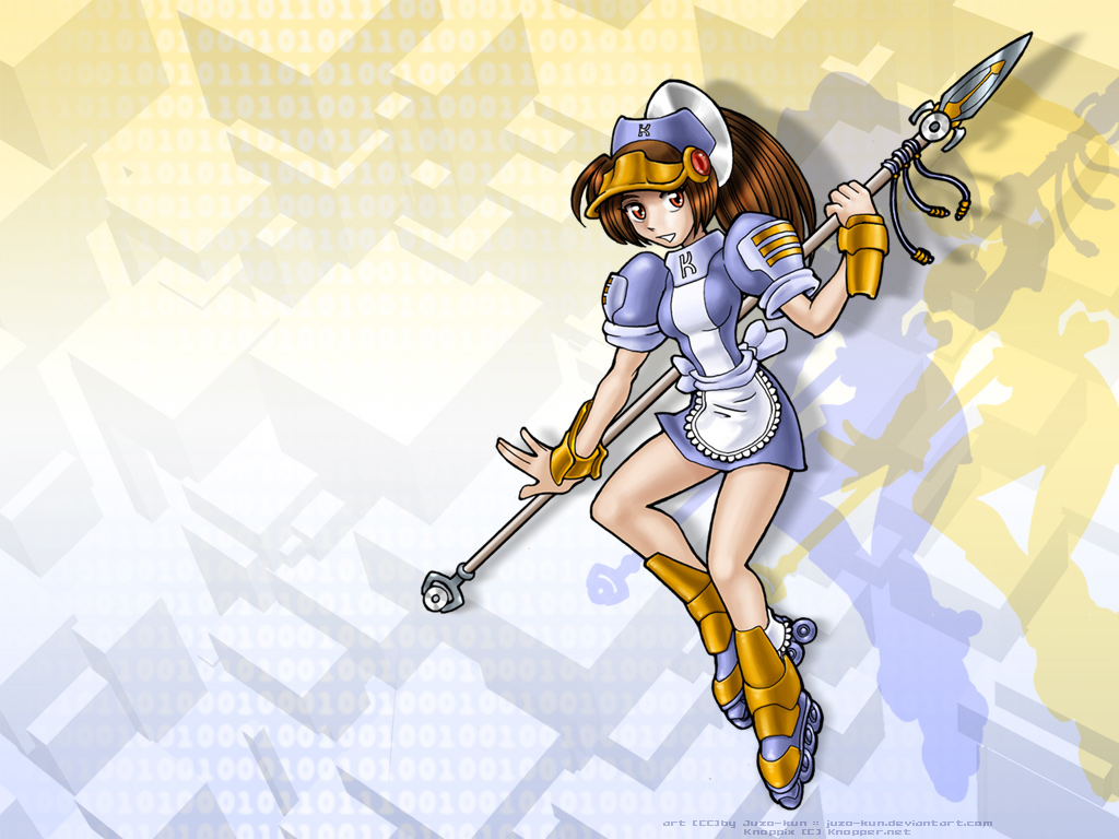 Linux-tan fanart: Knoppix by juzo-kun on DeviantArt