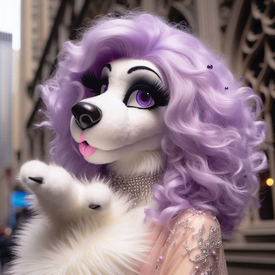 Anthro Georgette Blows A Kiss By Alteregobro On Deviantart