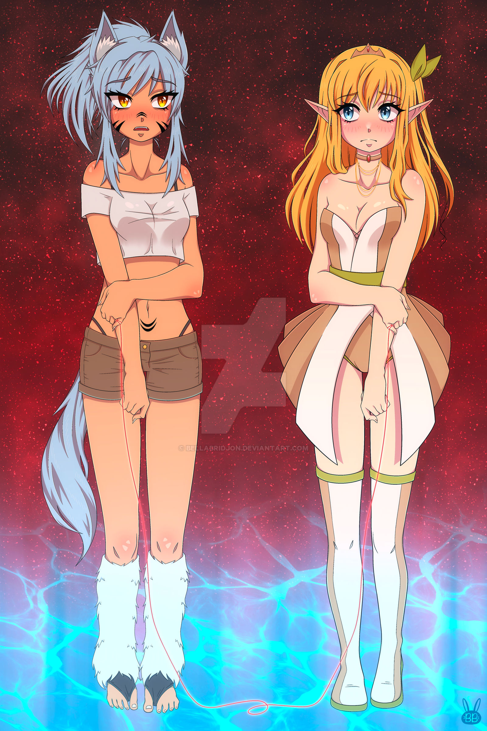 Shiyomi X Bellethiel The Red String Of Fate By Bellabridjon On Deviantart