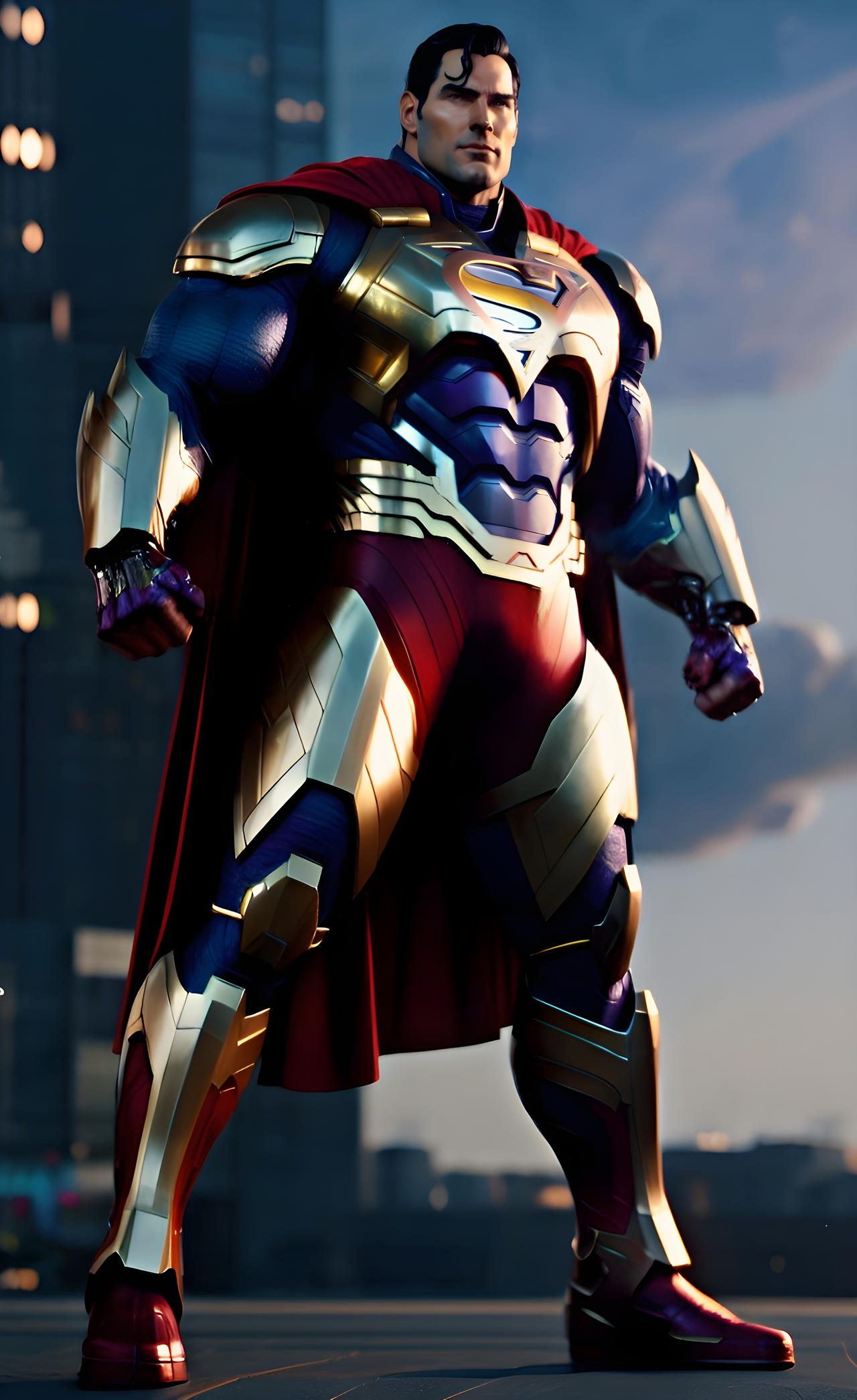 Superman Golden Armor Concept Art By Marcelosilvaart On Deviantart