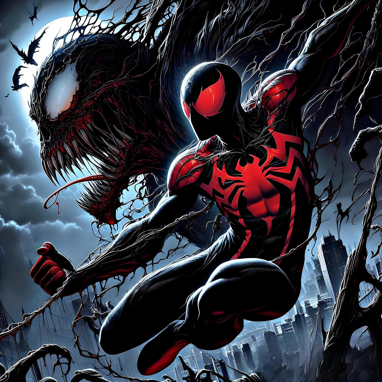 Miles Morales Symbiote By Marcelosilvaart On Deviantart