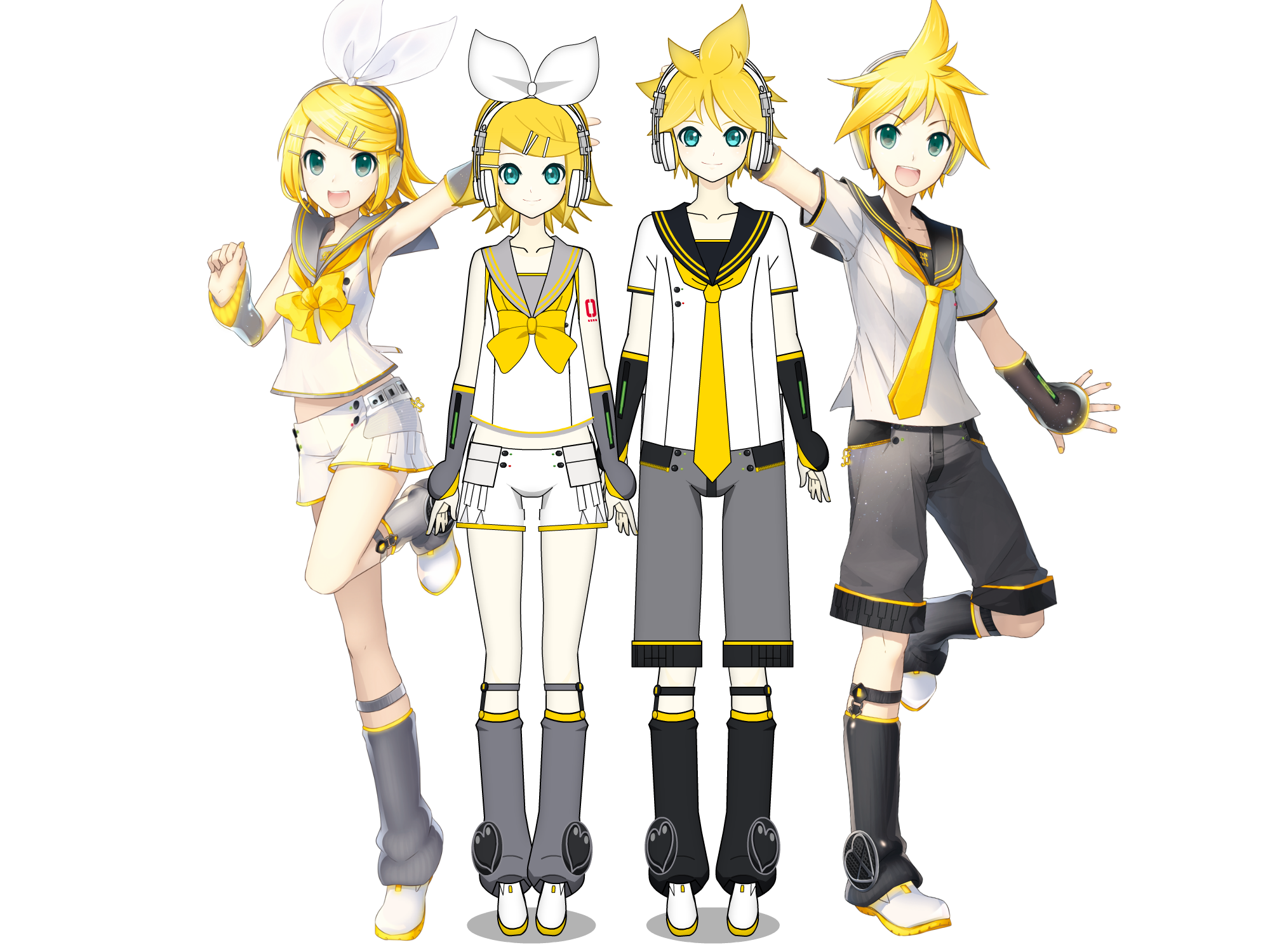 Rin And Len Kagamine Remake By Sofia313 On Deviantart