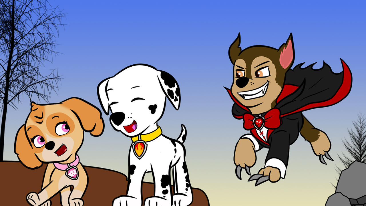 Paw Patrol Chase X Skye I Will Bite Marshall By Biuchoco On Deviantart