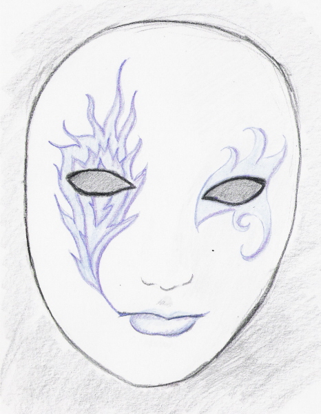 Blue Flame Mask by kurios on DeviantArt