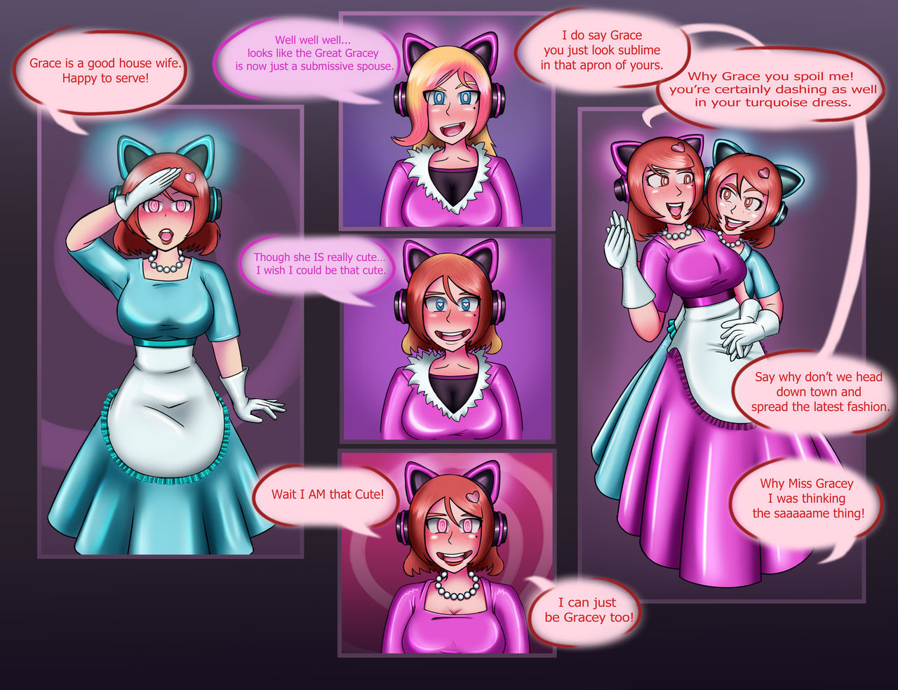 Spotless Stepford Twins By Lion Oh Day On Deviantart