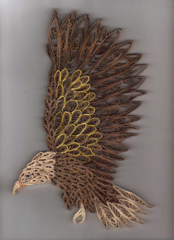 Quilled Eagle by LadyDracos on DeviantArt