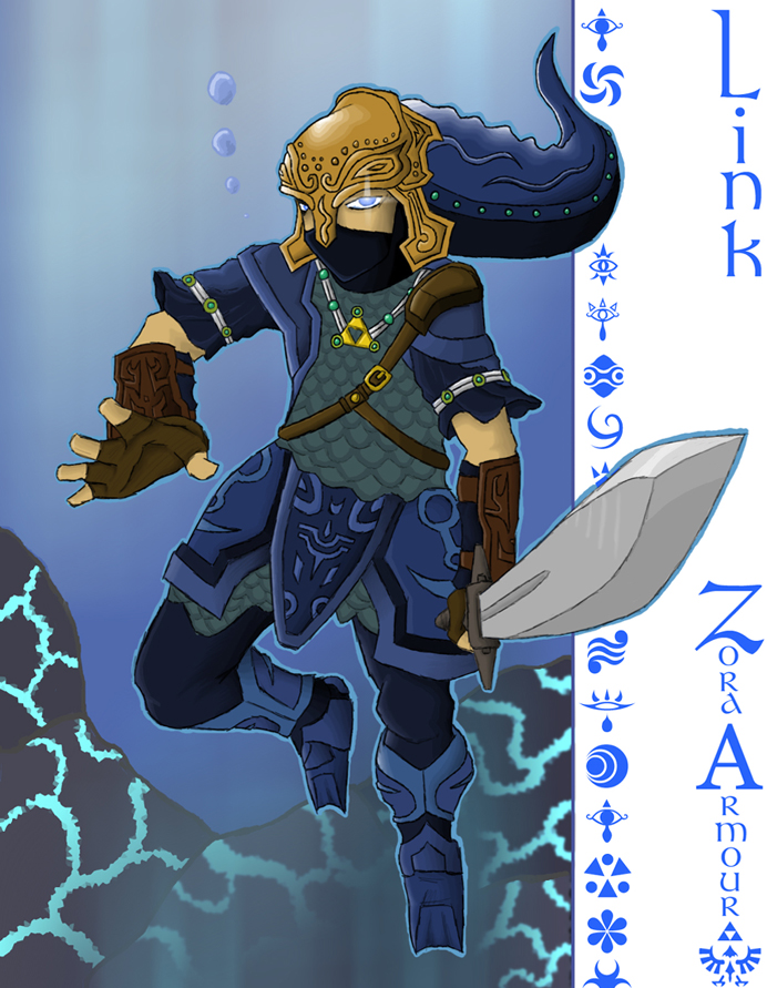 Link - Zora Armour by RyuusaBakuryu on DeviantArt
