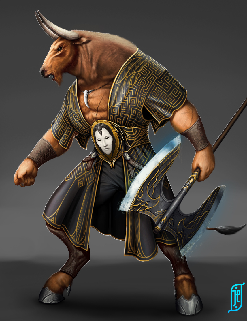 Commission Minotaur By Naidenromanov On Deviantart