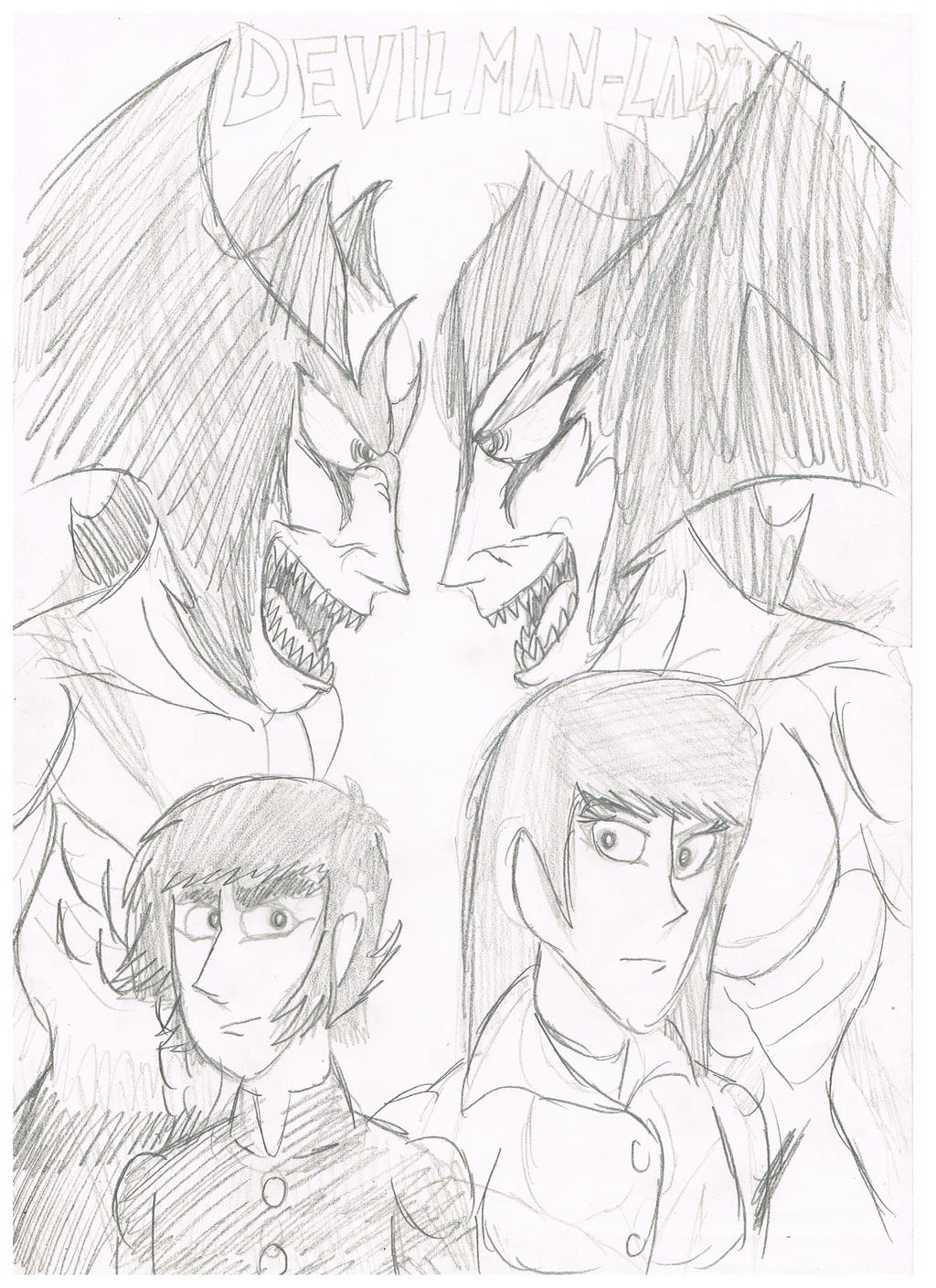 Devilman Lady Cover By Neckofsteel On Deviantart