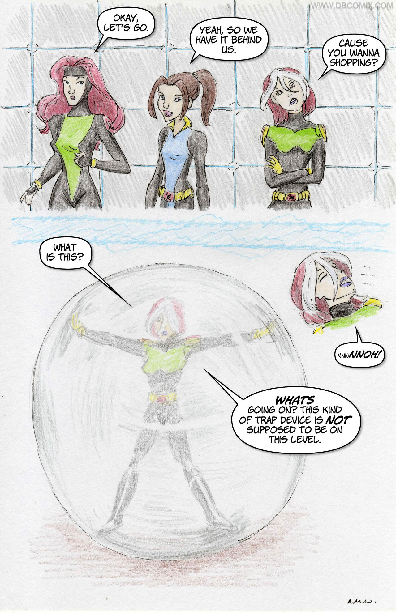 Rogue Caught In The Bubble Trap By Lindadb On Deviantart