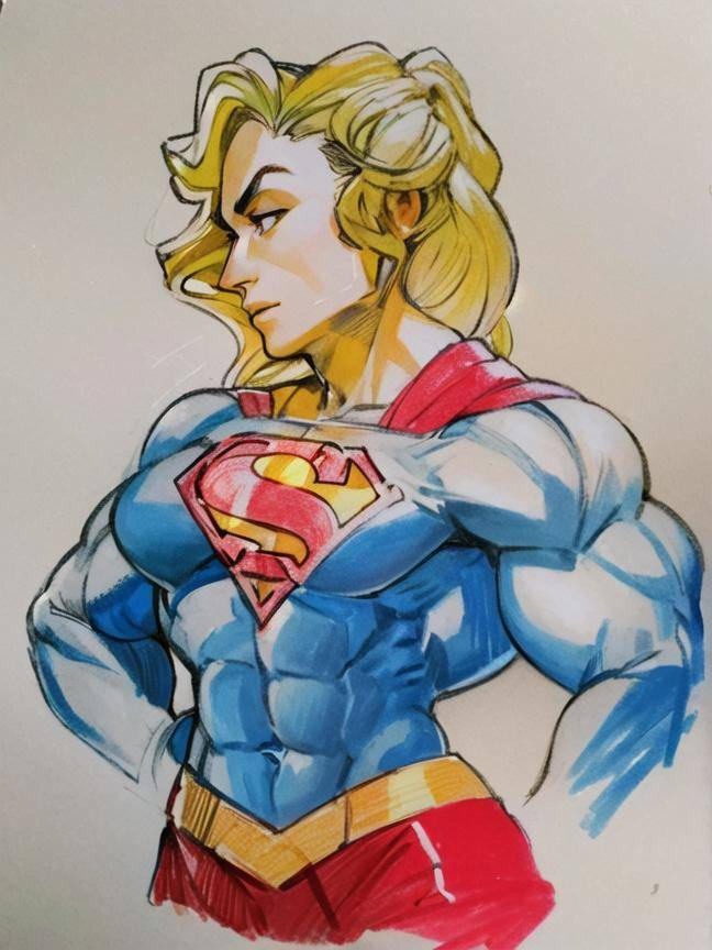 Supergirl Ai By Husainiartdrawing On Deviantart
