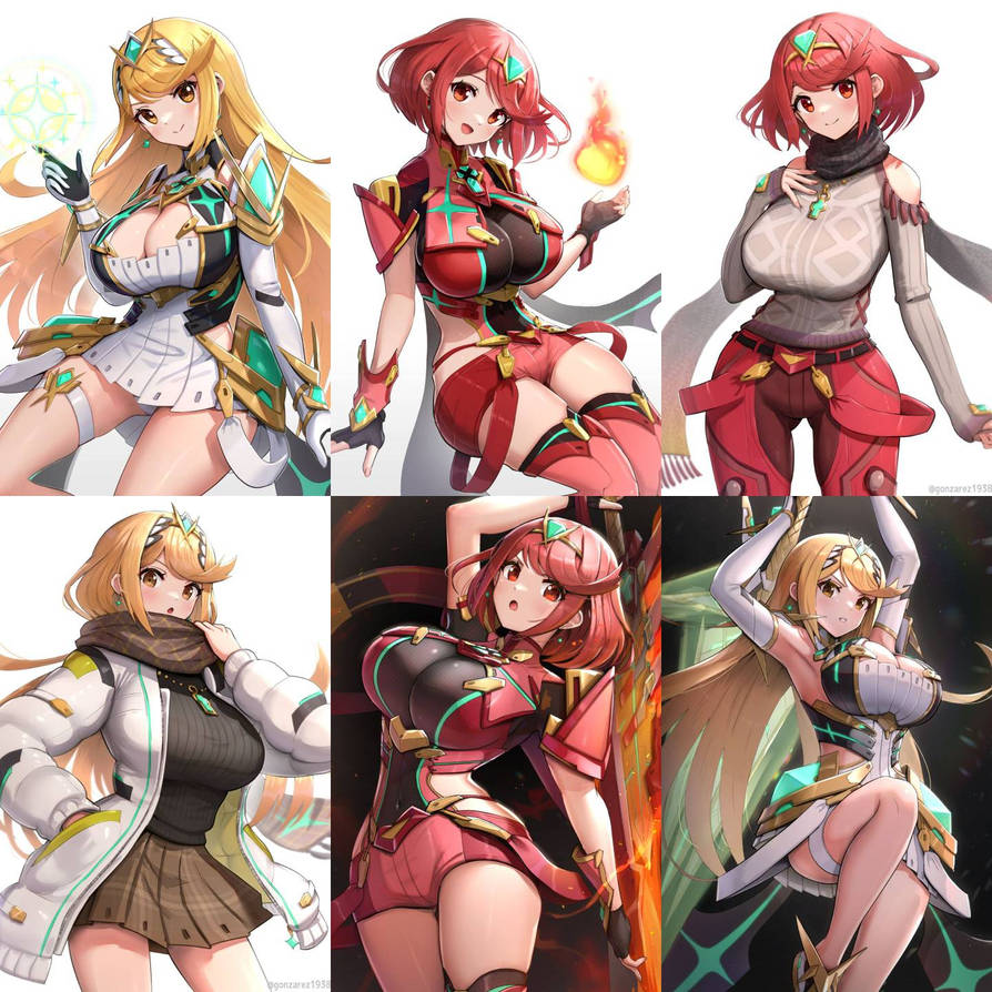 Pyra And Mythra By Amadondawn On Deviantart