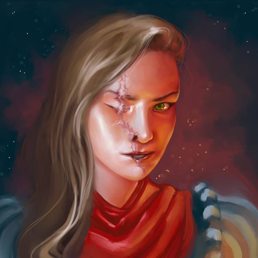 Girl With A Scar On Her Face By Snizhna On Deviantart