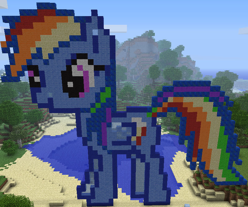 Minecraft Rainbow Dash By Zumarules On Deviantart