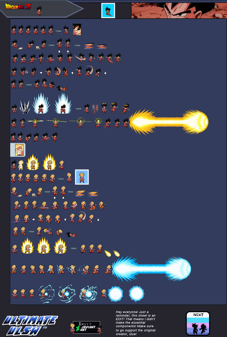 Teen Gohan Bojacks Movie Sprite Sheet Ulsw By Dryy7 On Deviantart