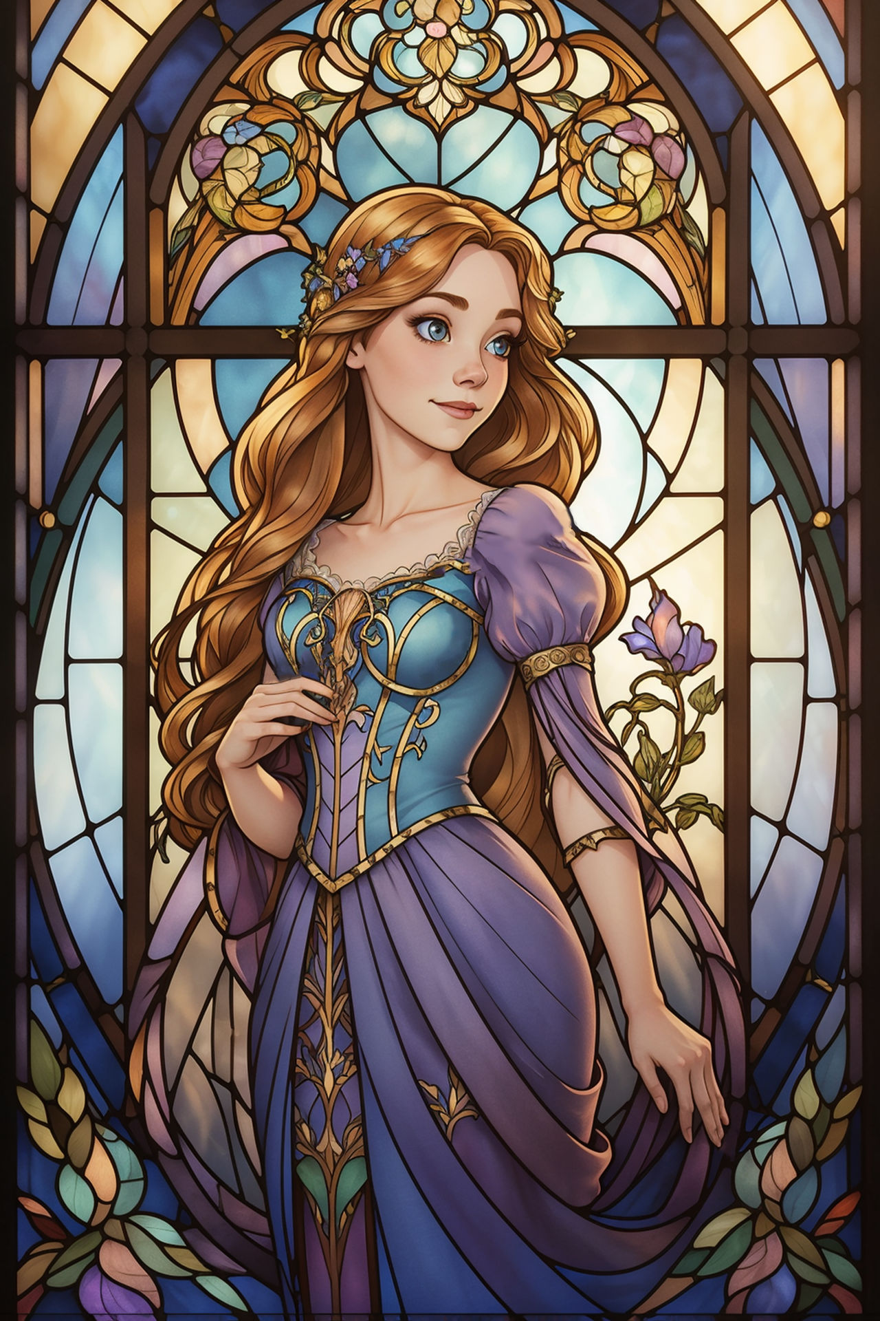 Stained Glass Series: Rapunzel by TheDarkNymph on DeviantArt Stained Glass Series: Rapunzel by TheDarkNymph on DeviantArt