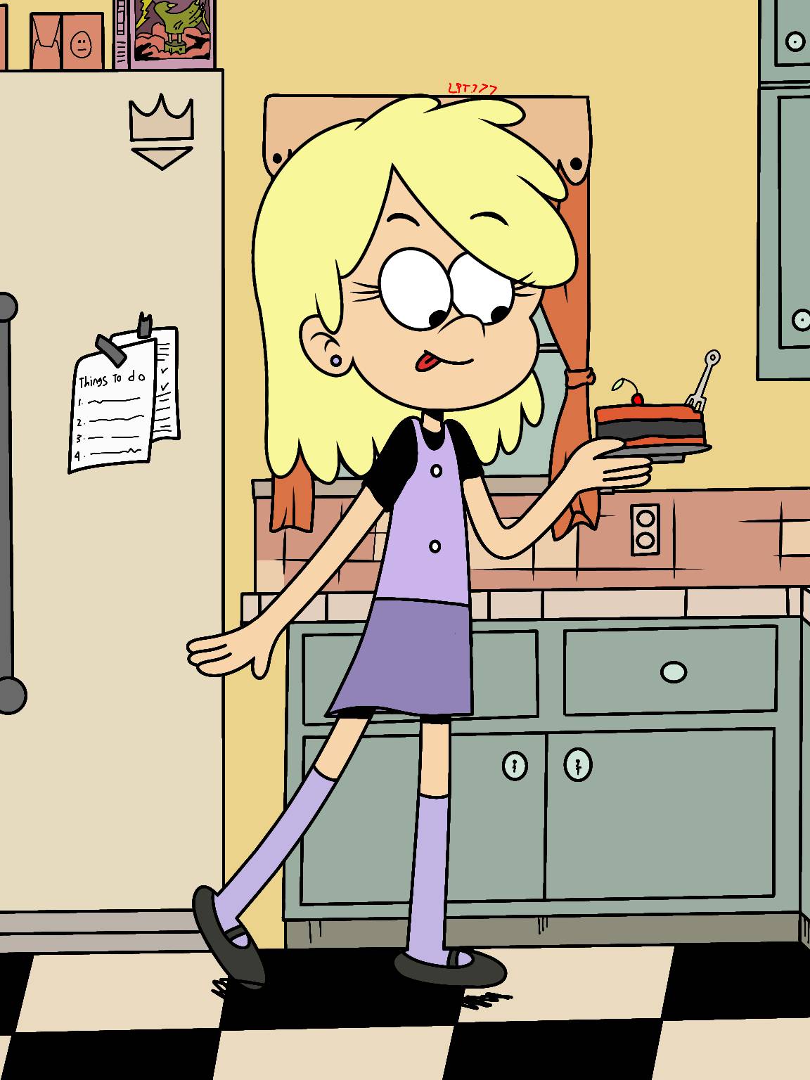 Older Lily Loud And Her Cake By Letupita777 On Deviantart