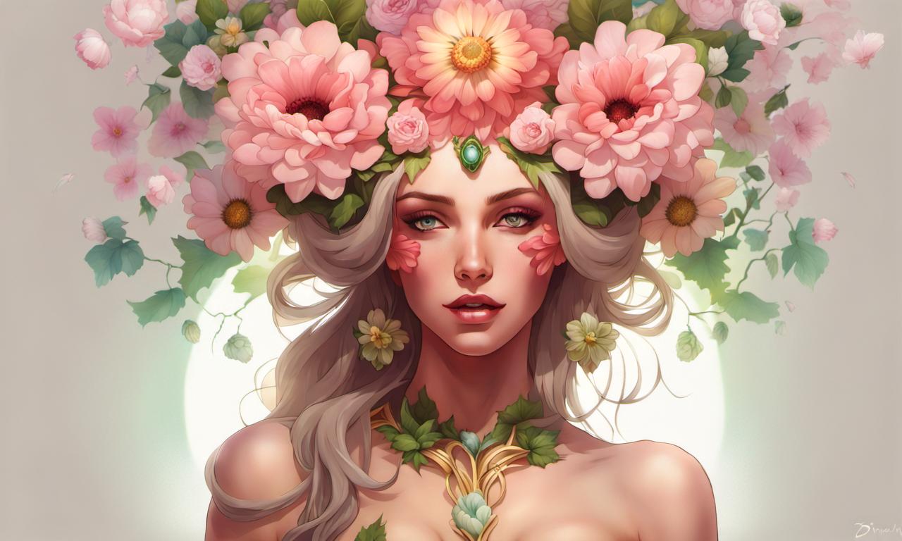 Sexy Flower Goddess By Kcmaurya On Deviantart