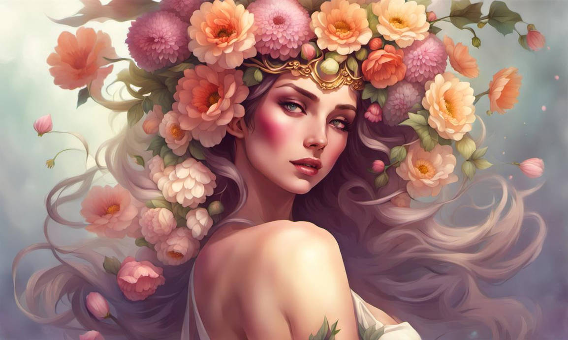 Sexy Flower Goddess By Kcmaurya On Deviantart